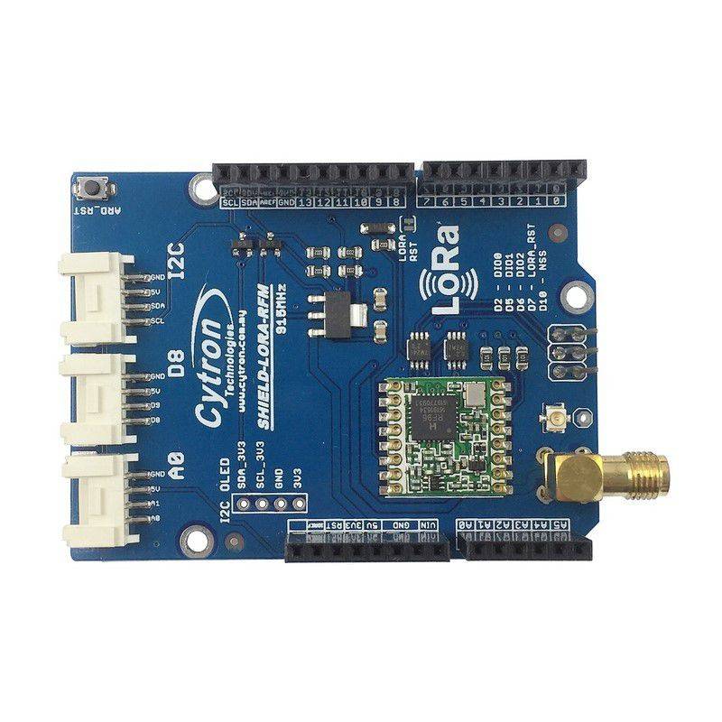 Shield LoRa RFM para Arduino Compatible 915Mhz