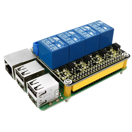 Modulo Rele 4 canales para Raspberry Pi