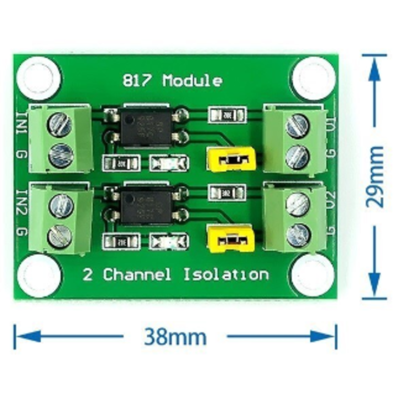 Optoacoplador de 2 canales